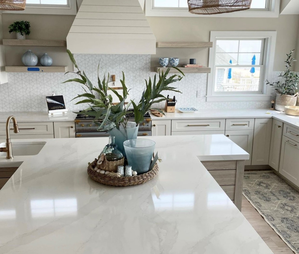 Everest Calacatta Crema Quartz - Kitchen - New York - by Everest Marble ...