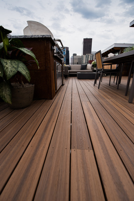 Downtown Living Rooftop Deck -- Envision Distinction Spiced Teak ... Downtown Living Rooftop Deck -- Envision Distinction Spiced Teak ...