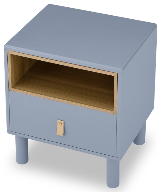 TATEUS Single drawer bedside table, modern style bedside table ...