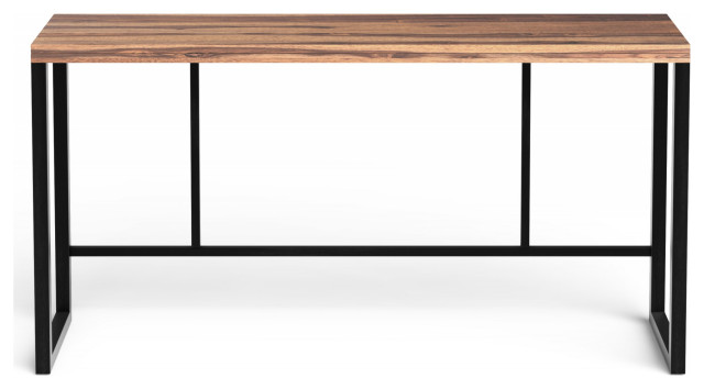 Squared Off Natural Wood Bar Or Pub Table - Industrial - Indoor Pub And ...