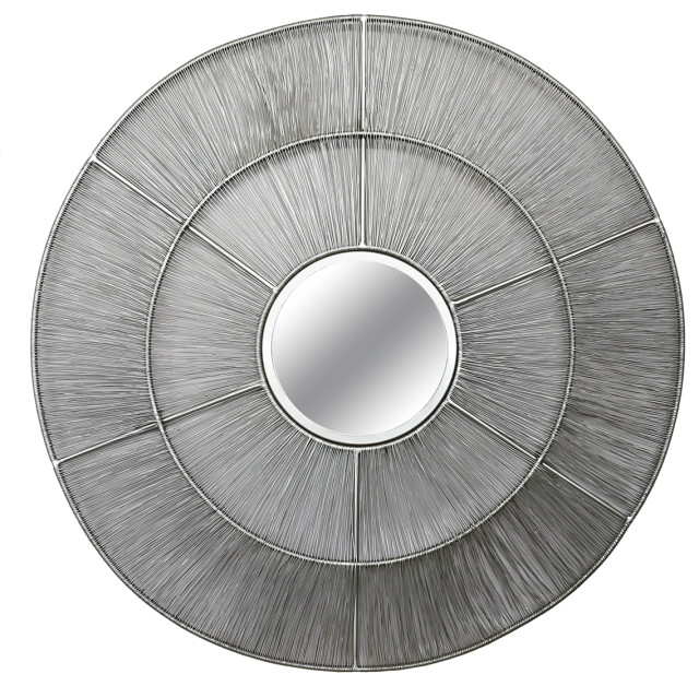 Kenroy 60268 Mirror, Estrella Collection, Nickel Finish - Contemporary ...