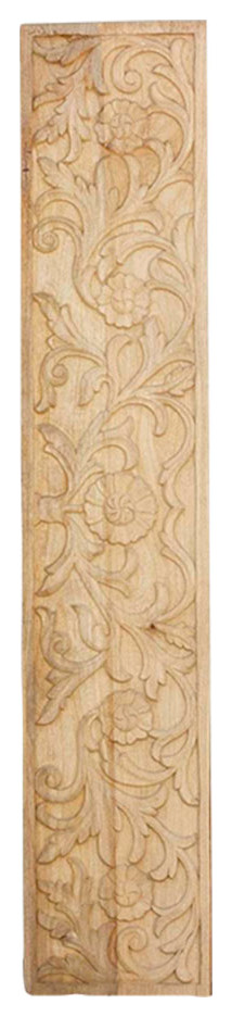 Carved Wood Indian Wall Art - Traditional - Wall Panels - by De-cor | Houzz