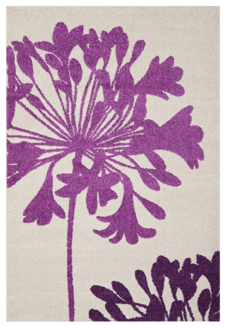 Safavieh Porcello PRL3520A Cream/Berry Rug, 8'x11'2" - Contemporary ...