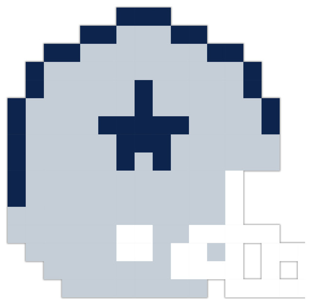 Shop Houzz | Artsy Canvas Dallas Cowboys Football Helmet Pixel Art ...
