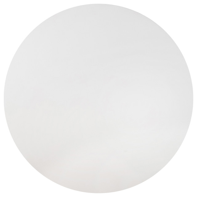 Kali 55" White Round Dining Table - Transitional - Dining Tables - by ...