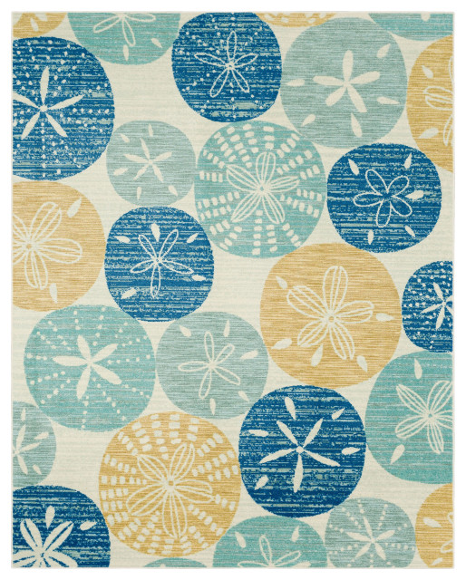 Mohawk Home Multi Sand Dollar Tan 2' 6" x 10' Area Rug, 3' x 5' - Beach ...
