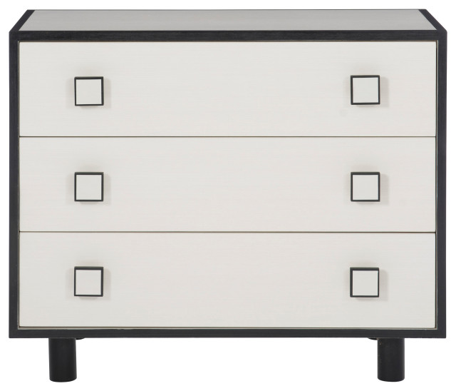 Bernhardt Silhouette 3-Drawer Nightstand - Transitional - Nightstands ...
