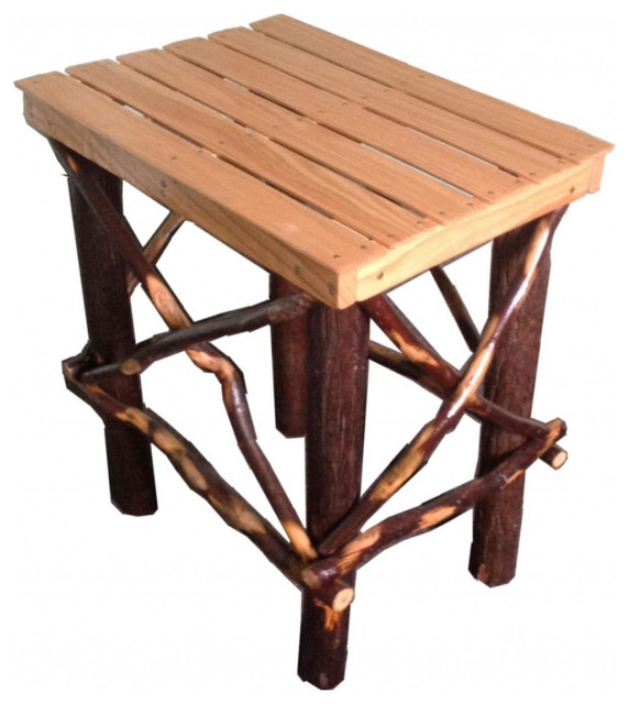 Natural Branch Rustic Side End Table - Rustic - Side Tables And End ...
