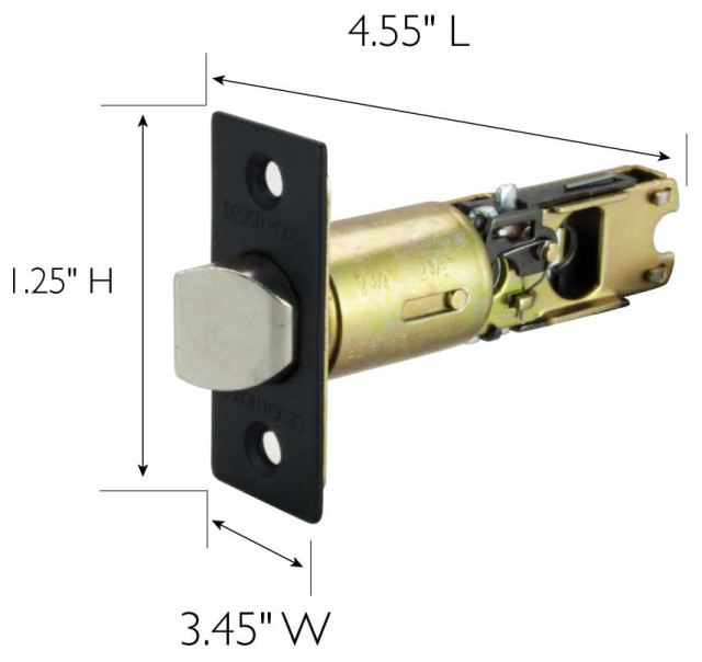 Design House 779330 2-Way Adjustable Square Corner Passage Latch ...