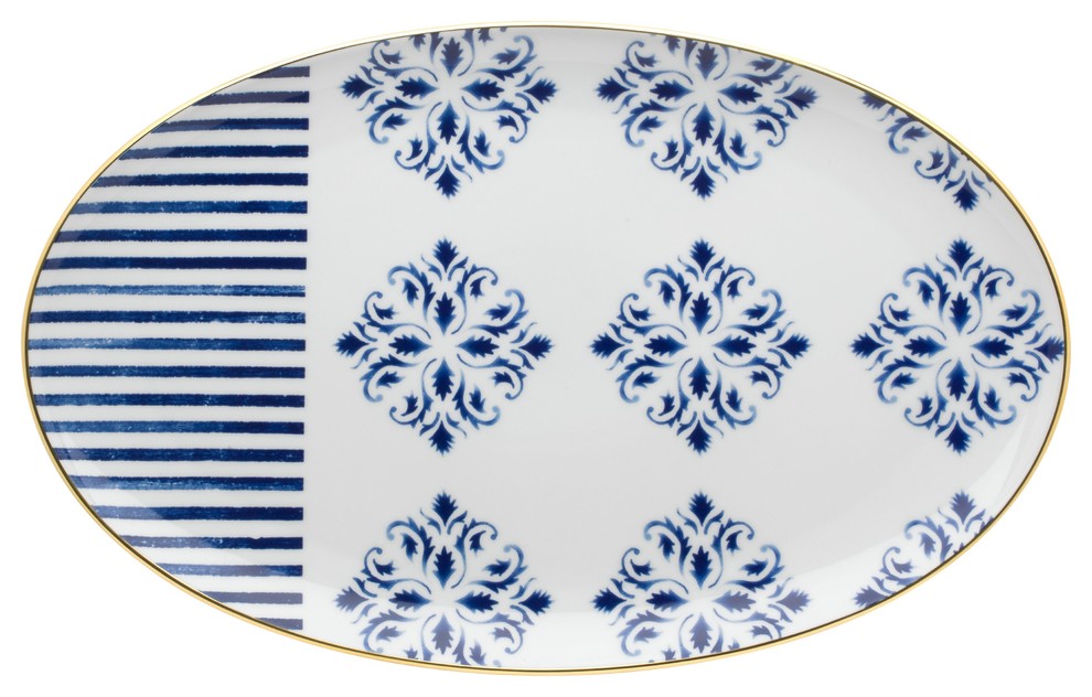 Transatlantica Large Oval Platter - Contemporary - Serving Dishes And ...