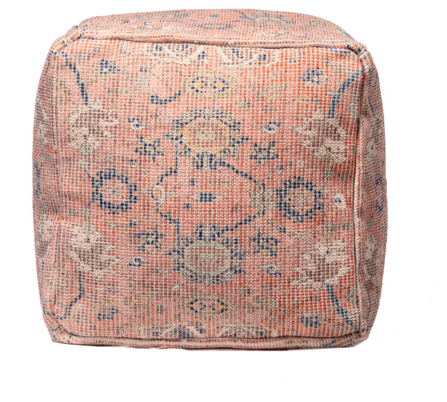 nuLOOM Oriental Cotton Pouf, 18" Hx18" Wx18" D - Mediterranean - Floor Pillows And Poufs - by ...