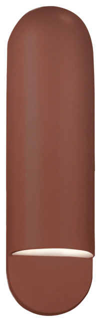 Ambiance Large Capsule Wall Sconce (Outdoor), Canyon Clay, LED ...