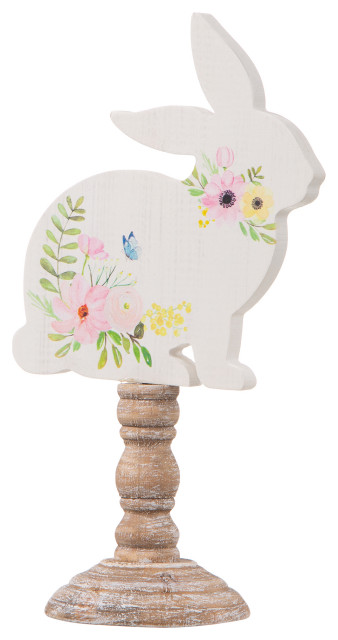 Easter Wooden Bunny Table Decor, Set of 2 - Rustic - Holiday Accents ...