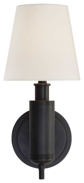 Longacre Sconce With Linen Shade - Transitional - Wall Lighting - by ...