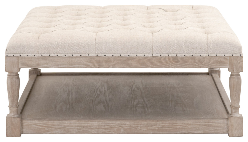 Townsend Tufted Upholstered Coffee Table - Farmhouse - Coffee Tables ...