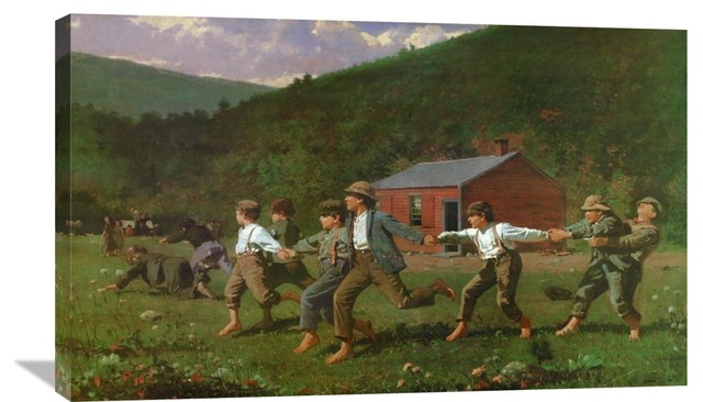 "Snap The Whip" Artwork, 22" x 13", 36" x 21.96" - Farmhouse - Prints ...