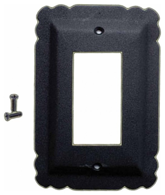 Switchplate Black Steel SIngle GFI RSF Wall Mount Renovators Supply ...