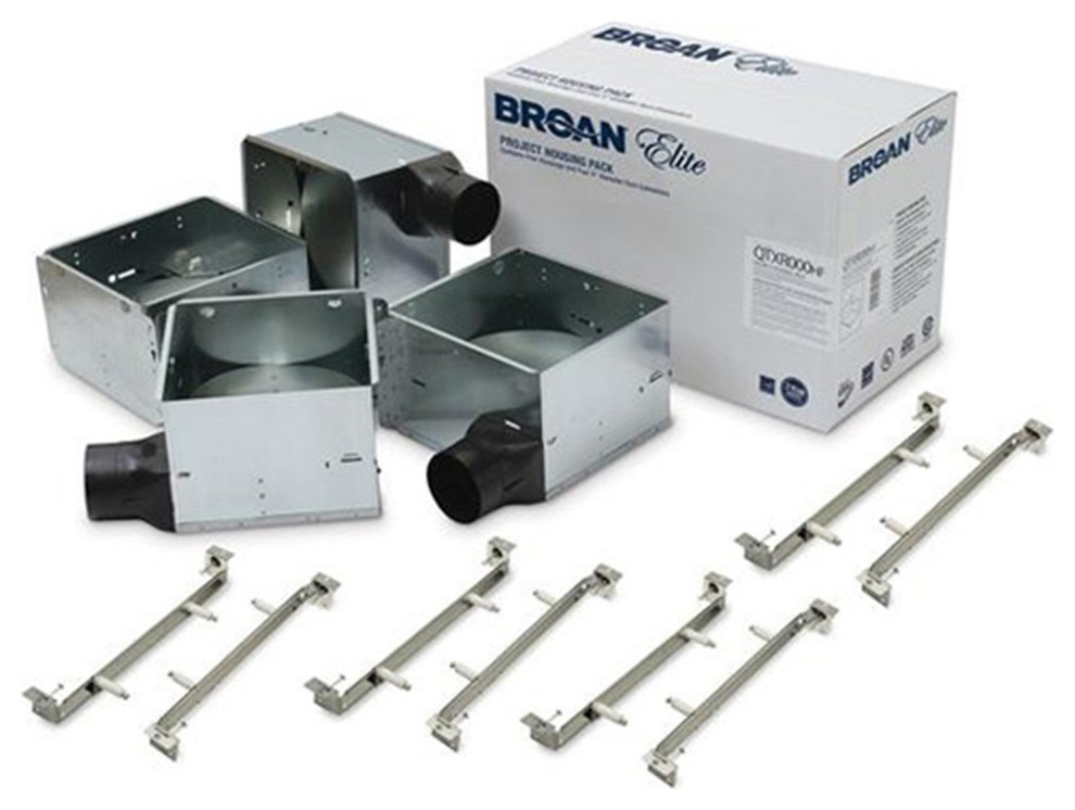 Broan 4-Pack, Bath Fan Housing Pack, Fan, Hanger Bar System Qtxr000Hf ...