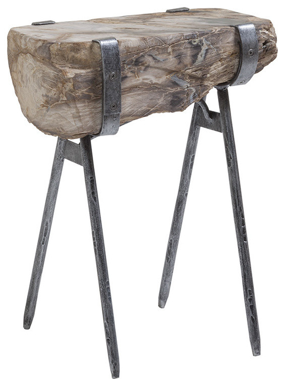 Wyatt Spot Table - Rustic - Side Tables And End Tables - by Massiano ...