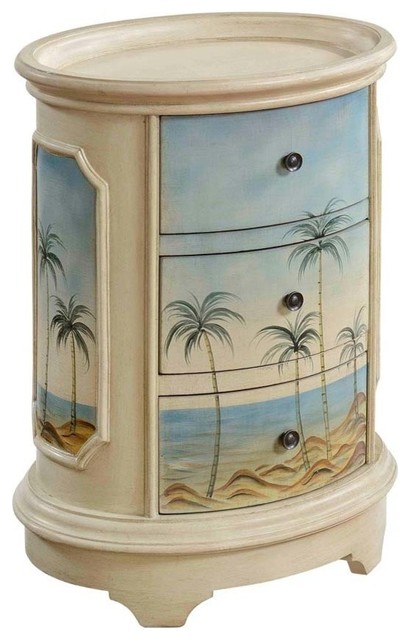 3-Drawer Chairside Chest - Tropical - Accent Chests And Cabinets - by ...