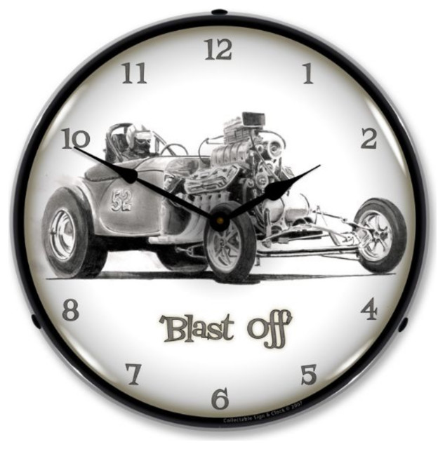 TO711160 Blast Off Clock - Contemporary - Wall Clocks - by VirVentures ...