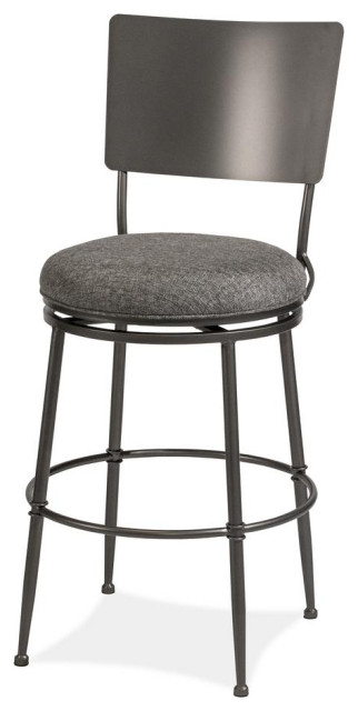 Hillsdale Furniture Towne Commercial Grade Metal Counter Height Swivel ...
