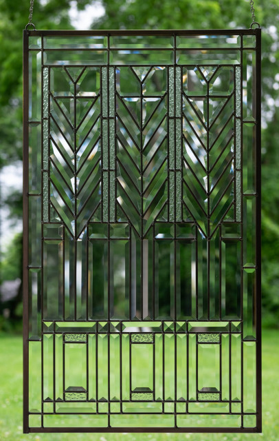 20.5" x 34.5" All Clear Beveled Window Panel Tree of Life - Traditional ...