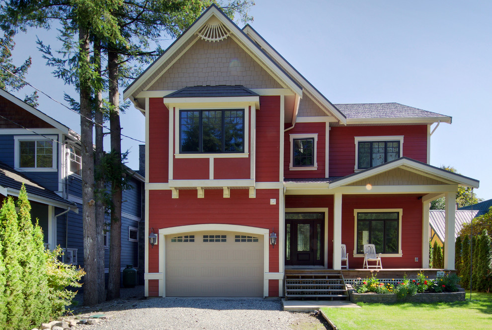 Traditional Red Lake House - Traditional - Exterior - Vancouver - by ...