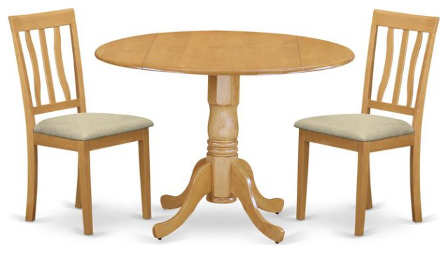 3-Piece Dinette Table Set-Dining Table and 2 Dining Chairs ...