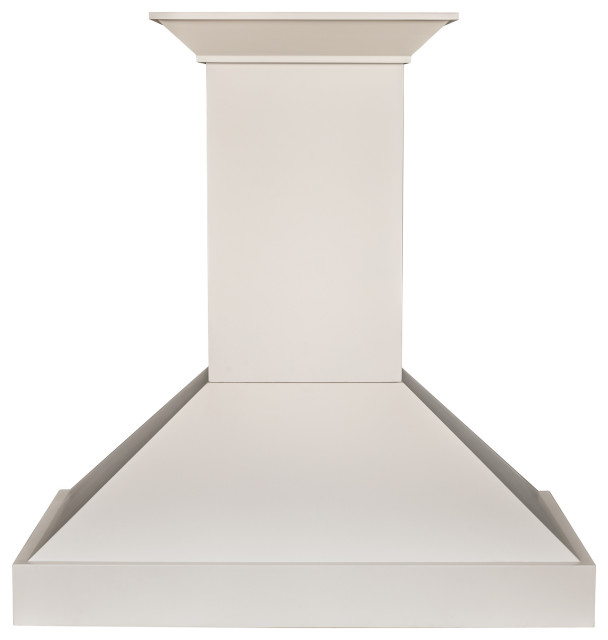 ZLINE 36 in. Wooden Wall Mount Range Hood, White Includes Motor, KBTT ...