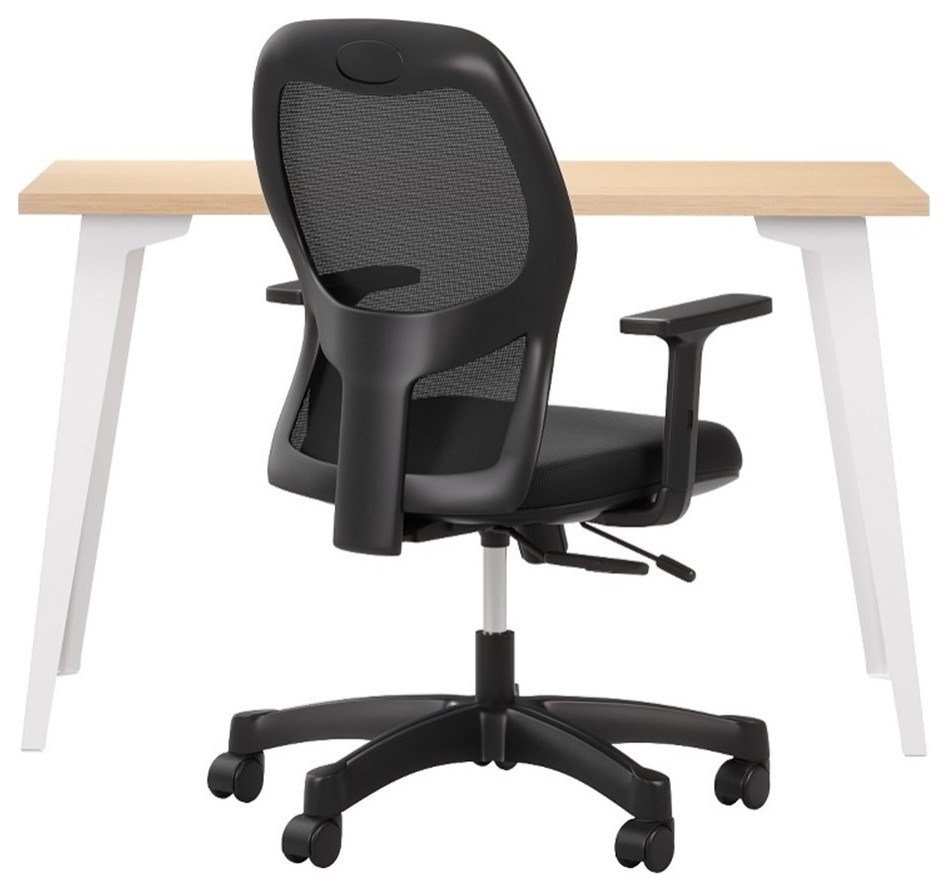 Orison Office Bundle Starter Pack - Alpine White Metal/ Mesh / Platinum ...