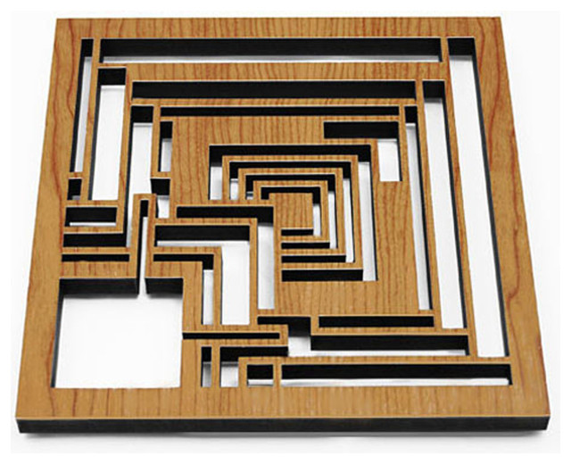 Frank Lloyd Wright Ennis Block Hardwood Trivet - Craftsman - Trivets ...
