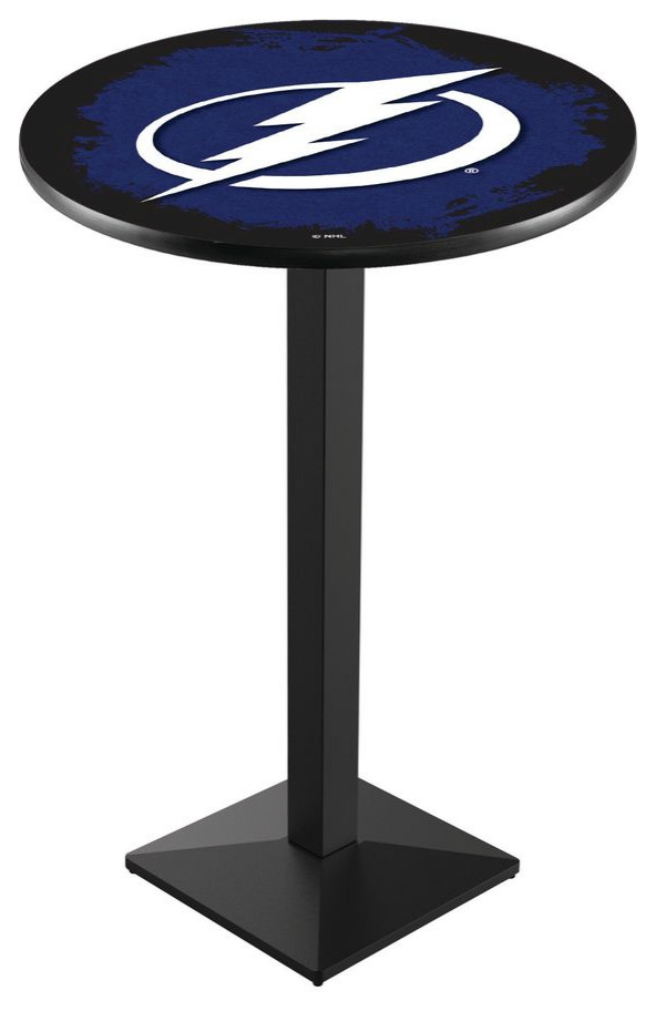 Holland L217 Tampa Bay Lightning 42x28" Pub Table - Black Wrinkle ...