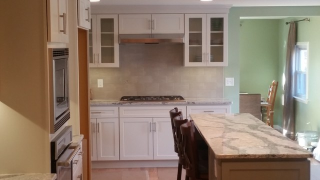 Alley Kitchen Remodel with Island - Modern - Kitchen - New York - by ...