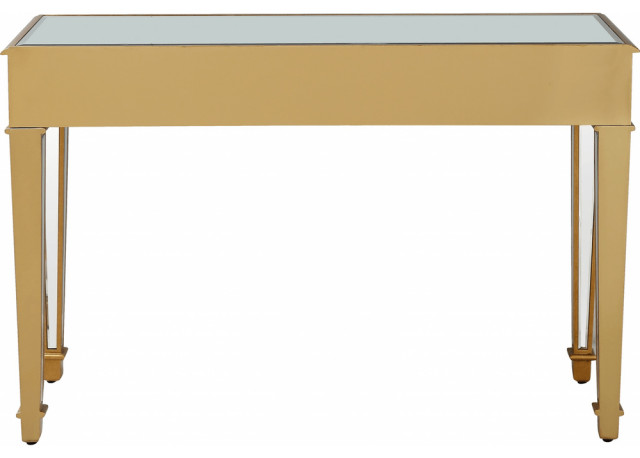 Gold Finish Trim Console Table - Transitional - Console Tables - by ...