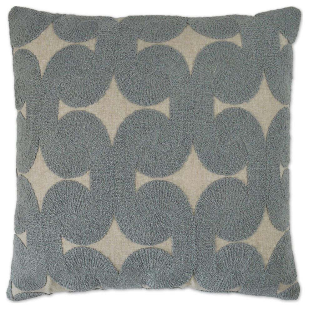 Posh Den Pillow - Mist, 24" x 24" - Contemporary - Decorative Pillows ...