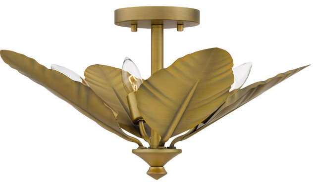 Quoizel Bayley Four Light Semi Flush Mount - Tropical - Flush-mount ...