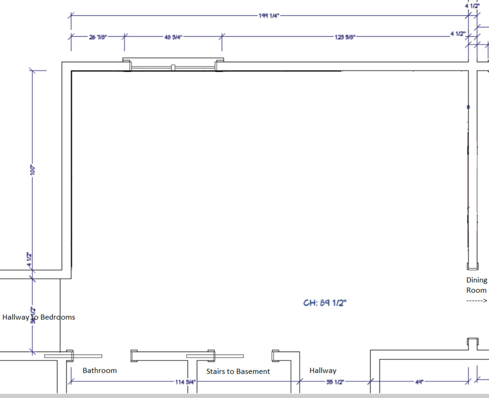Designing a Kitchen with a Hallway Going Through It