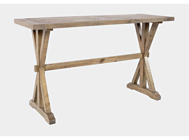 Carlyle Crossing Modern Rustic Distressed Solid Wood Sofa Table with ...
