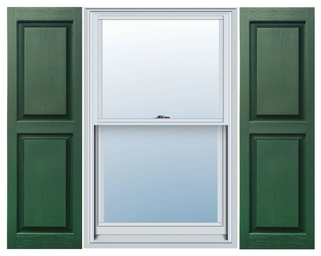 Builders Choice Vinyl Raised Panel Shutters w/ Shutter Spikes & Screws ...