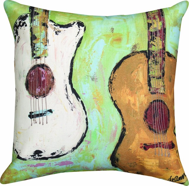 Strung Up, Dhb-18 Dtf Ke Pillow, 18x18 - Contemporary - Decorative ...