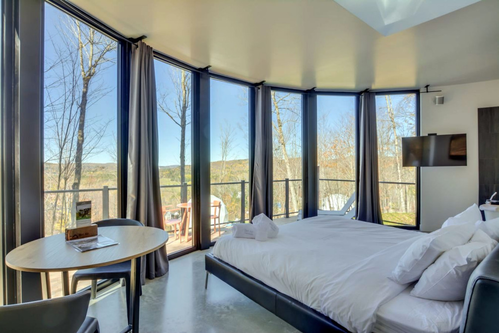 Round Open Space Pod Bedroom by Lofty Pods #prefabhomes - Moderno ...