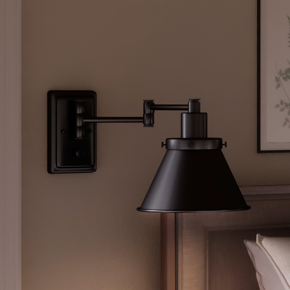 Luxury Traditional Wall Light, Midnight Black, UHP3311 - Transitional ...