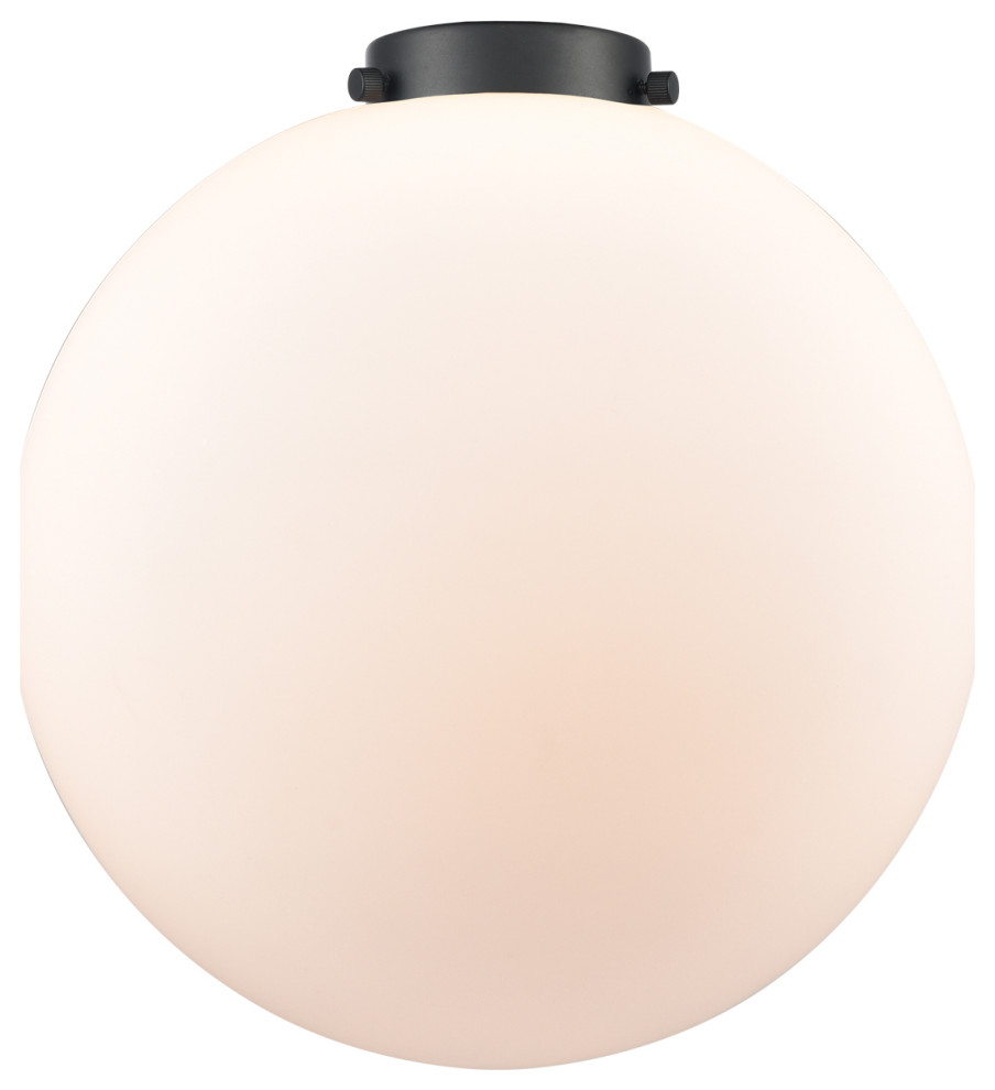 Beacon 12" Glass, Matte White - Contemporary - Lighting Globes And ...