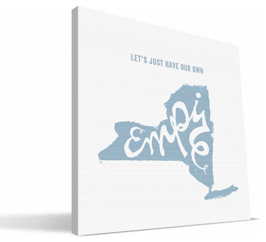 New York State Motto Canvas Print, 12"x12", 12"x12" - Contemporary ...