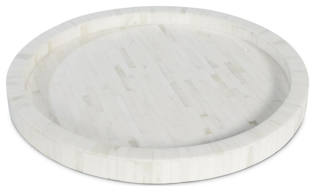 Capri Bone Tray, Natural - Traditional - Serving Trays - by Regina ...