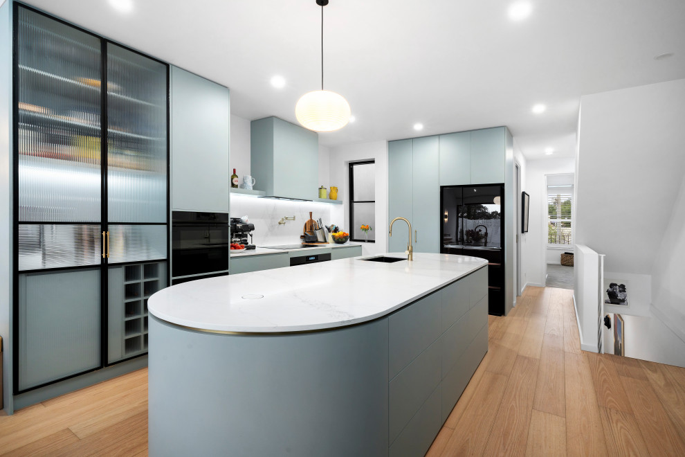 Port Melbourne Project - Provincial Oak - Modern - Kitchen - Melbourne ...