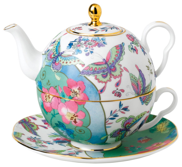 Wedgwood Butterfly Bloom Tea For One - Traditional - Tea Sets - by ...