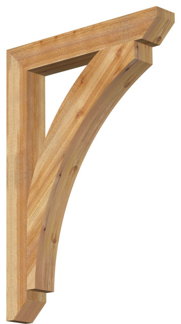 Balboa Traditional Bracket, 18"Dx30"H, 3 1/2"W Douglas Fir/Smooth, 28 ...