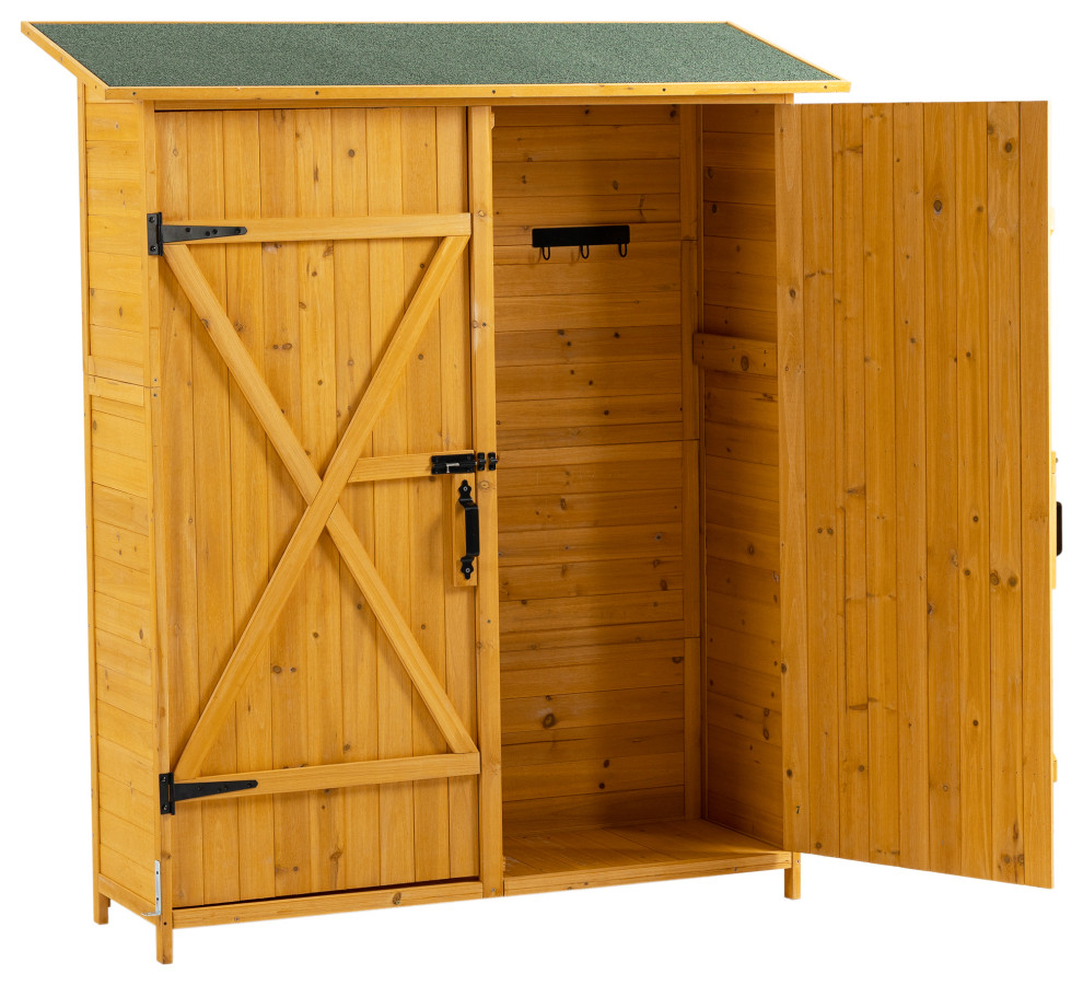 Outdoor Storage Shed With Lockable Door - Contemporary - Sheds - by ...